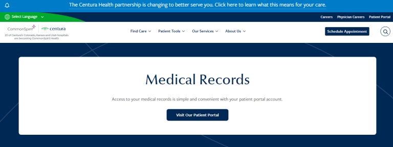 MyCenturaHealth Accessing Your Medical Records - MyCenturaHealth
